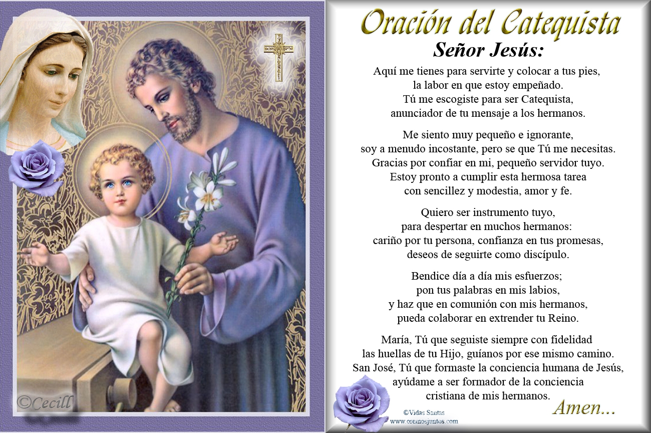 ® Blog Católico Gotitas Espirituales ®: ORACIÓN DEL CATEQUISTA